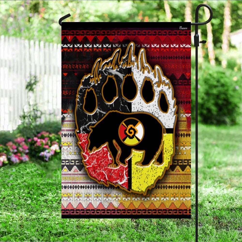 Native American Flag Bear Hand NTB190F – Flagwix