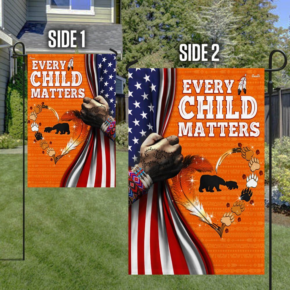 Native American Flag Every Child Matters Feather NTB521F - Flagwix