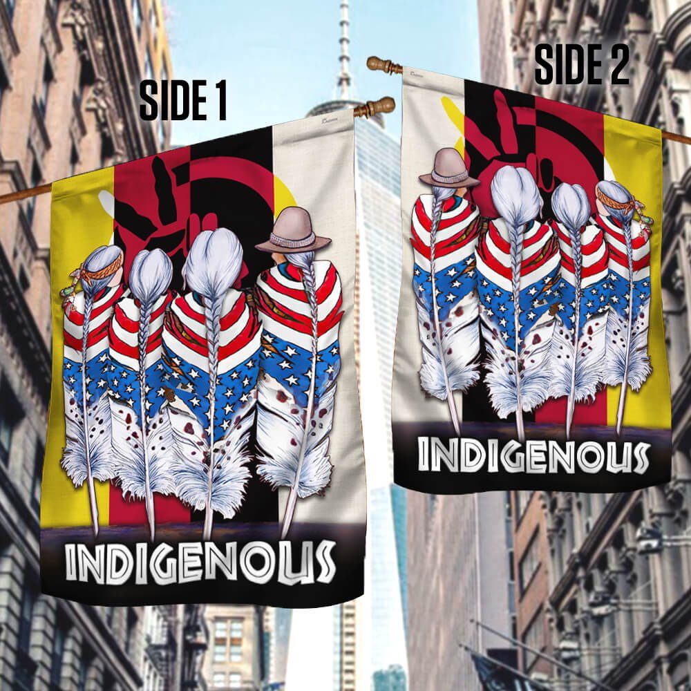 Native American Flag Indigenous Four Directions LNT88F - Flagwix