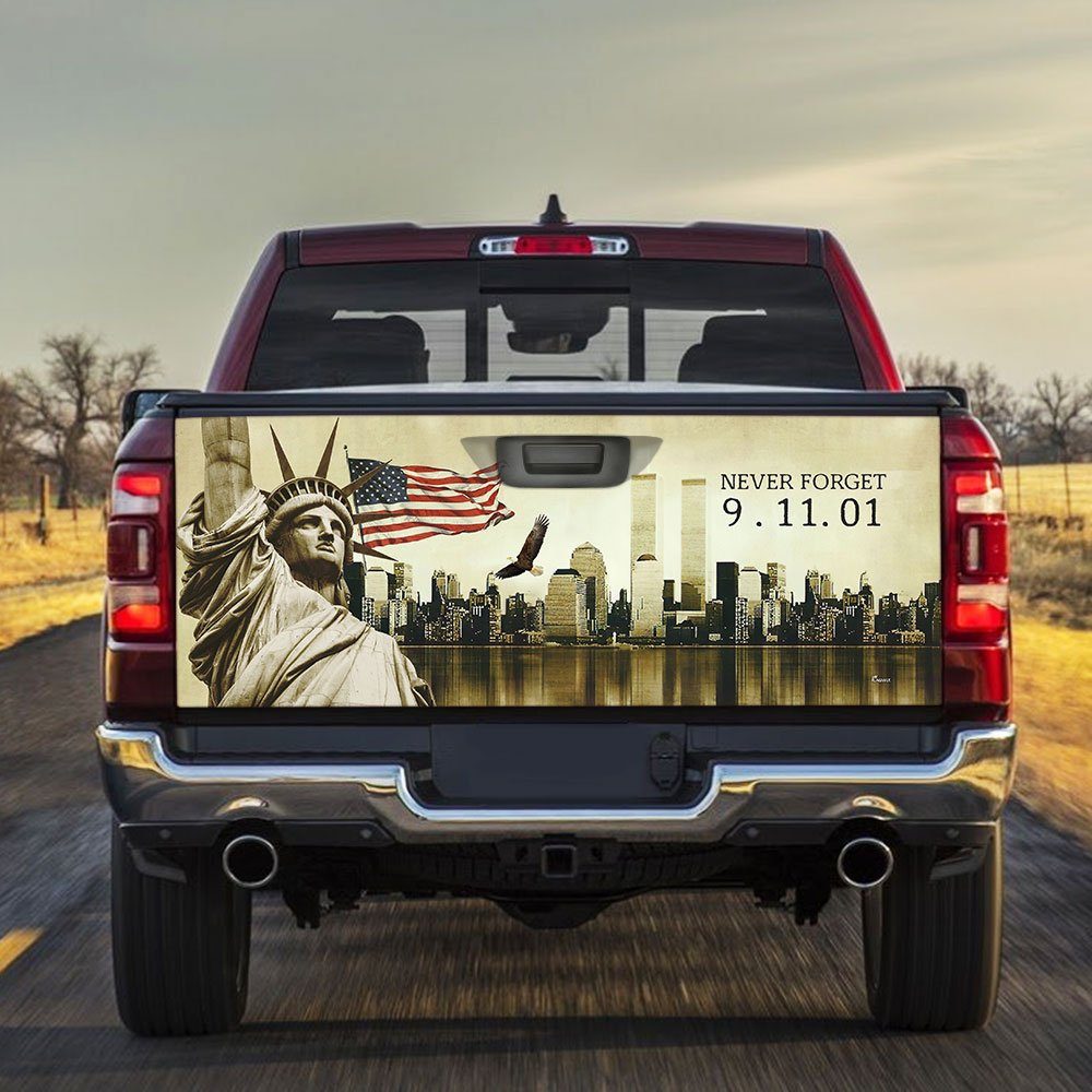 Never Forget 9-11 Truck Tailgate Decal Sticker Wrap TRL1164TD - Flagwix
