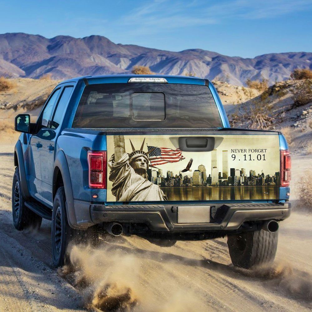 Never Forget 9-11 Truck Tailgate Decal Sticker Wrap TRL1164TD - Flagwix