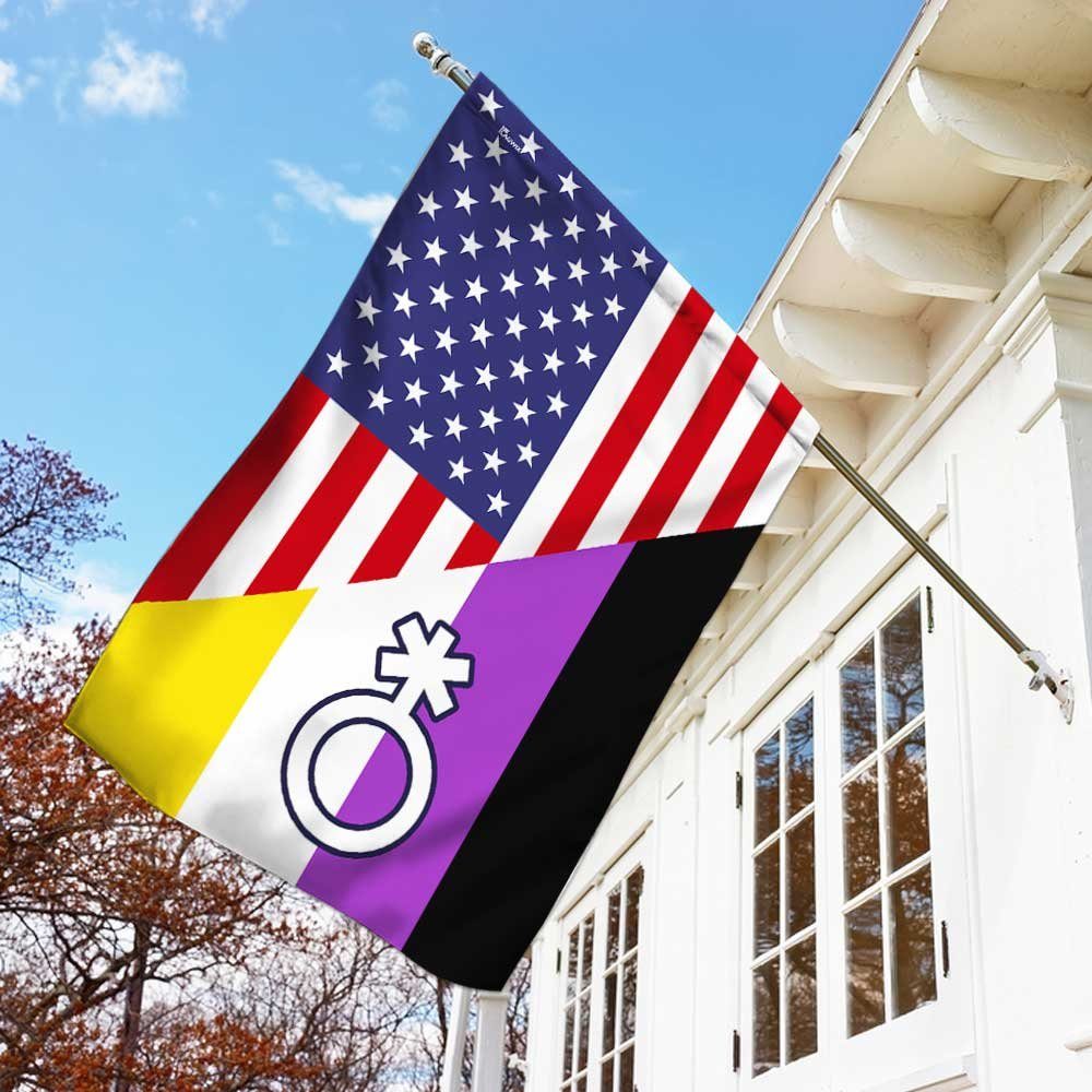 Non Binary Pride American Flag DBD2792F - Flagwix