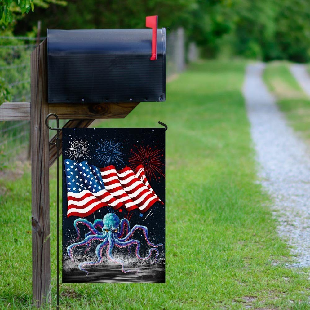 Octopus Happy Independence Day Flag – Flagwix