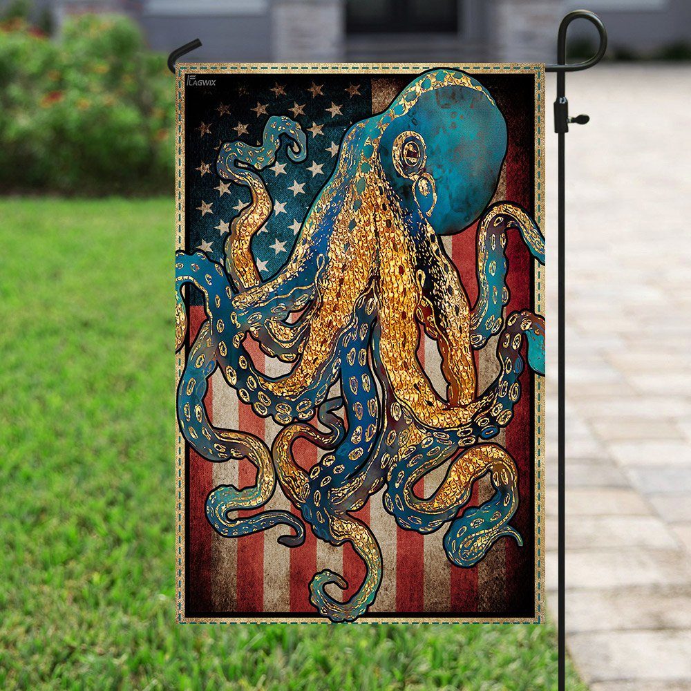 Octopus In Ocean Flag - Flagwix