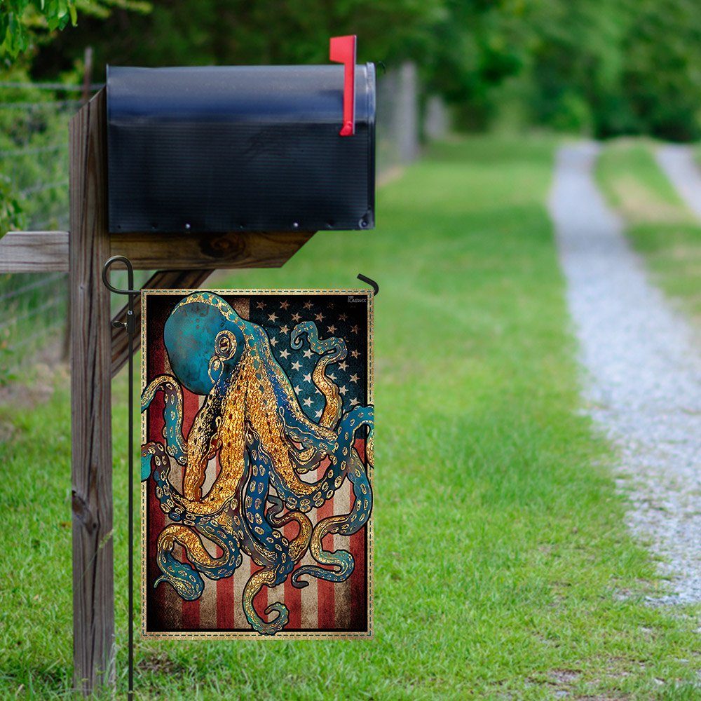 Octopus In Ocean Flag - Flagwix