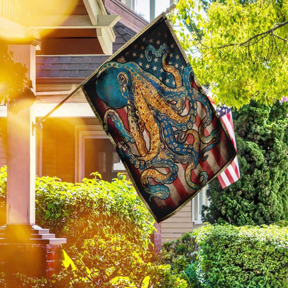 Octopus In Ocean Flag – Flagwix