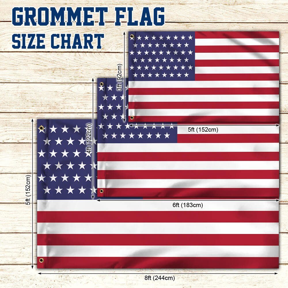 Official Classic American Grommet Flag NNT456GF - Flagwix