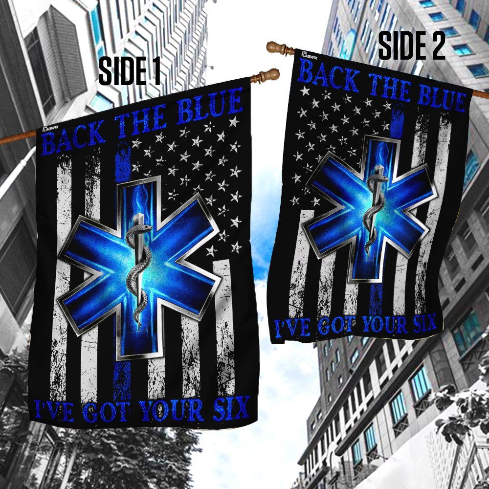 Paramedic Back The Blue American US Flag – Flagwix
