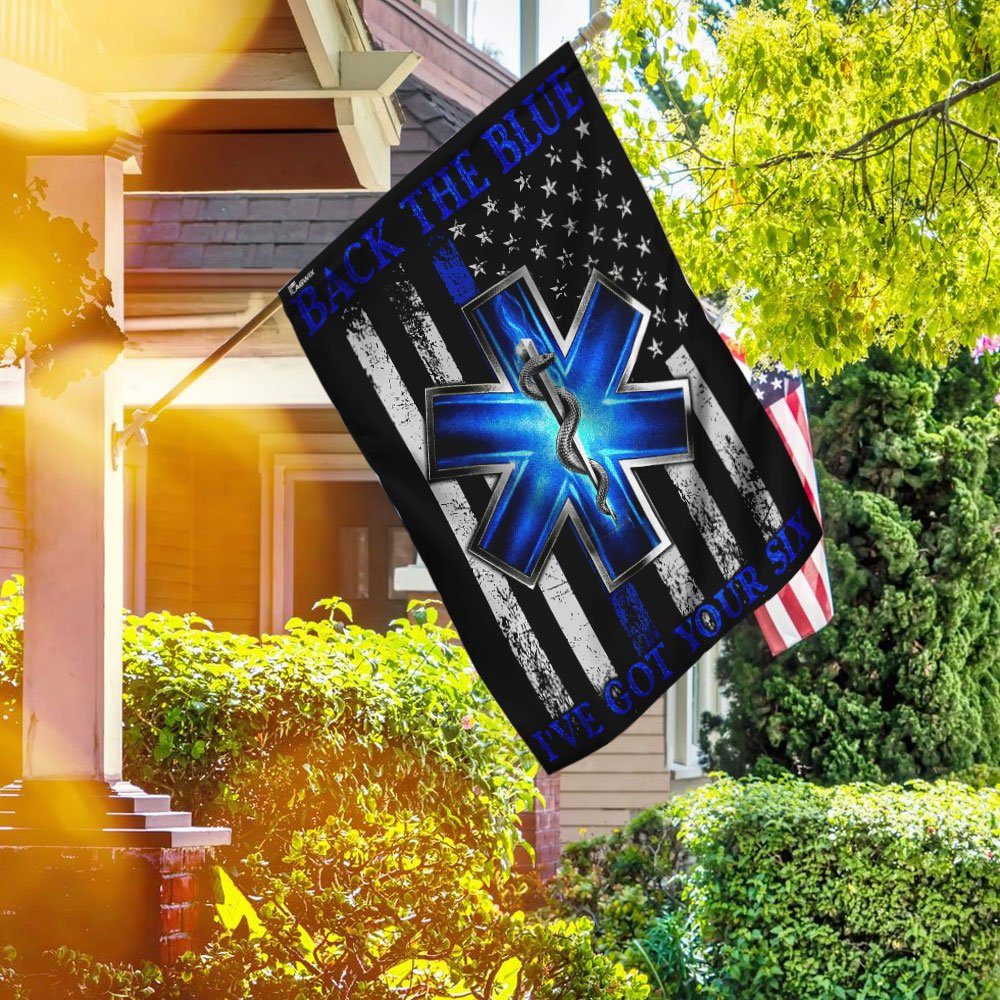 Paramedic Back The Blue American US Flag – Flagwix