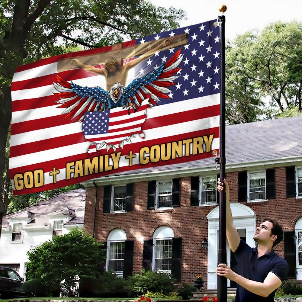 Patriotic Grommet Flag God Family Country DDH3340GF – Flagwix