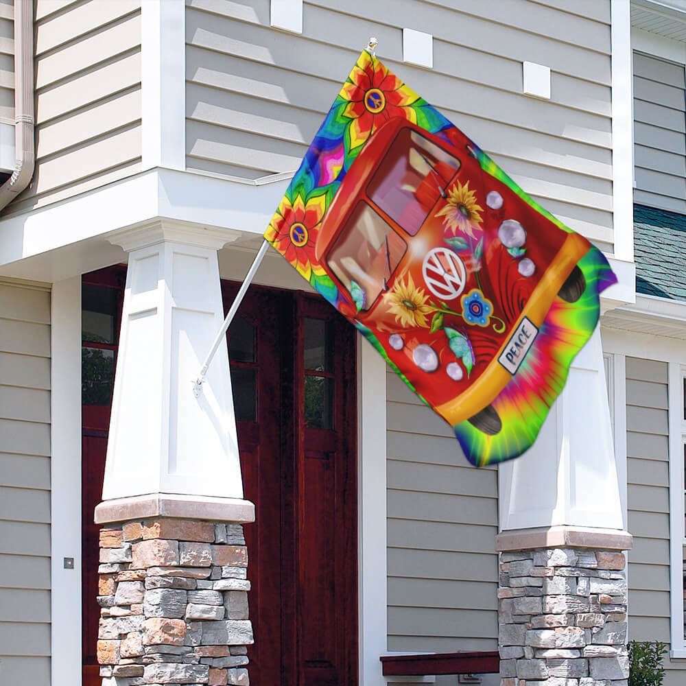 Peace Hippie Vans Flag – Flagwix