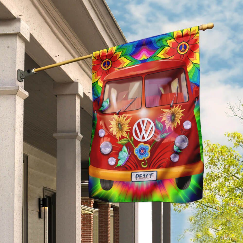 Peace Hippie Vans Flag – Flagwix