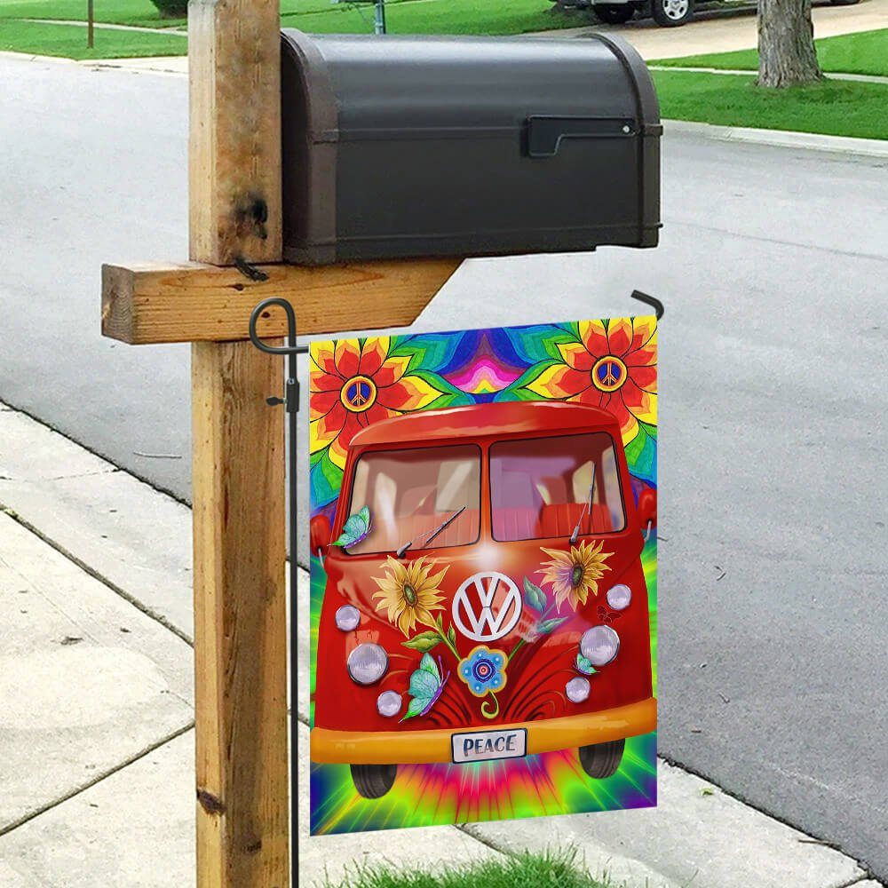 Peace Hippie Vans Flag – Flagwix