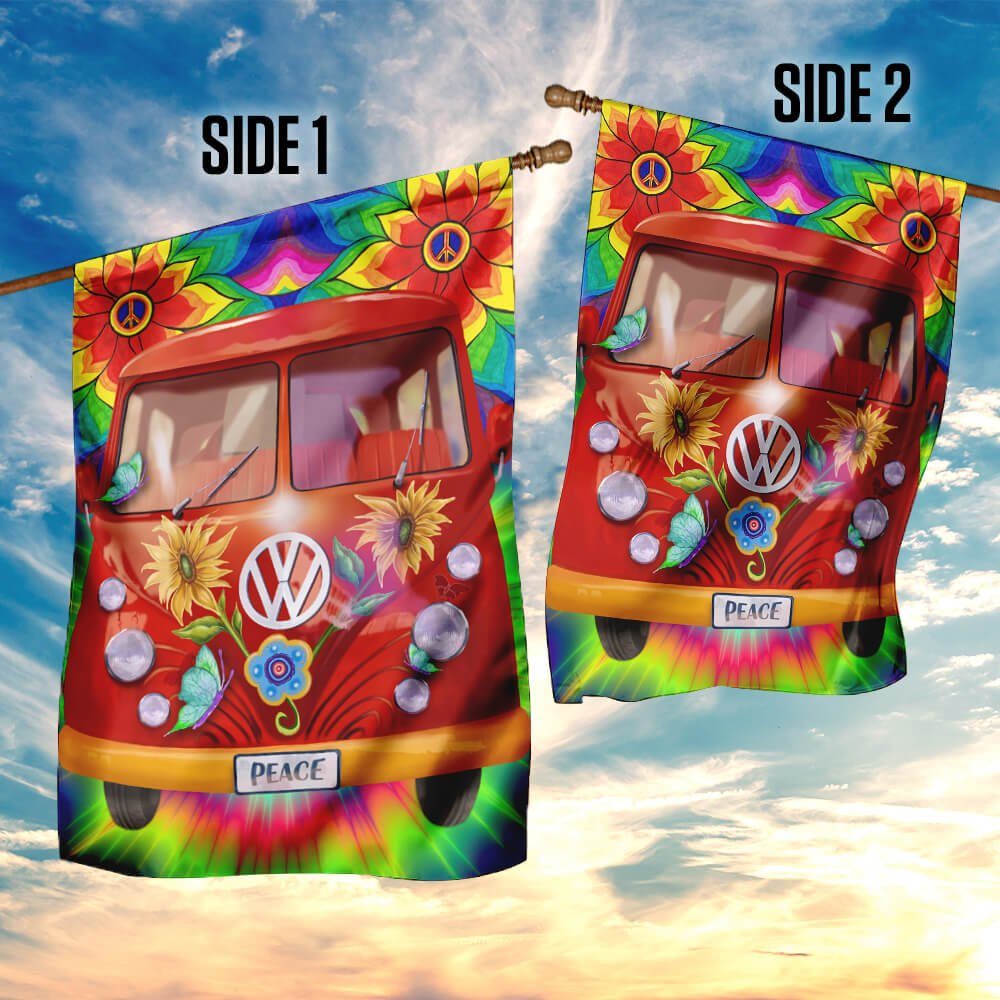 Peace Hippie Vans Flag – Flagwix