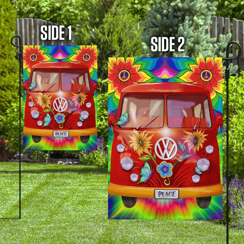 Peace Hippie Vans Flag – Flagwix