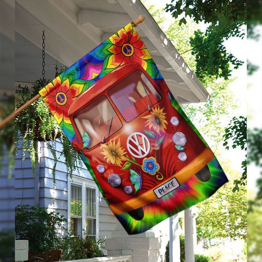 Peace Hippie Vans Flag – Flagwix