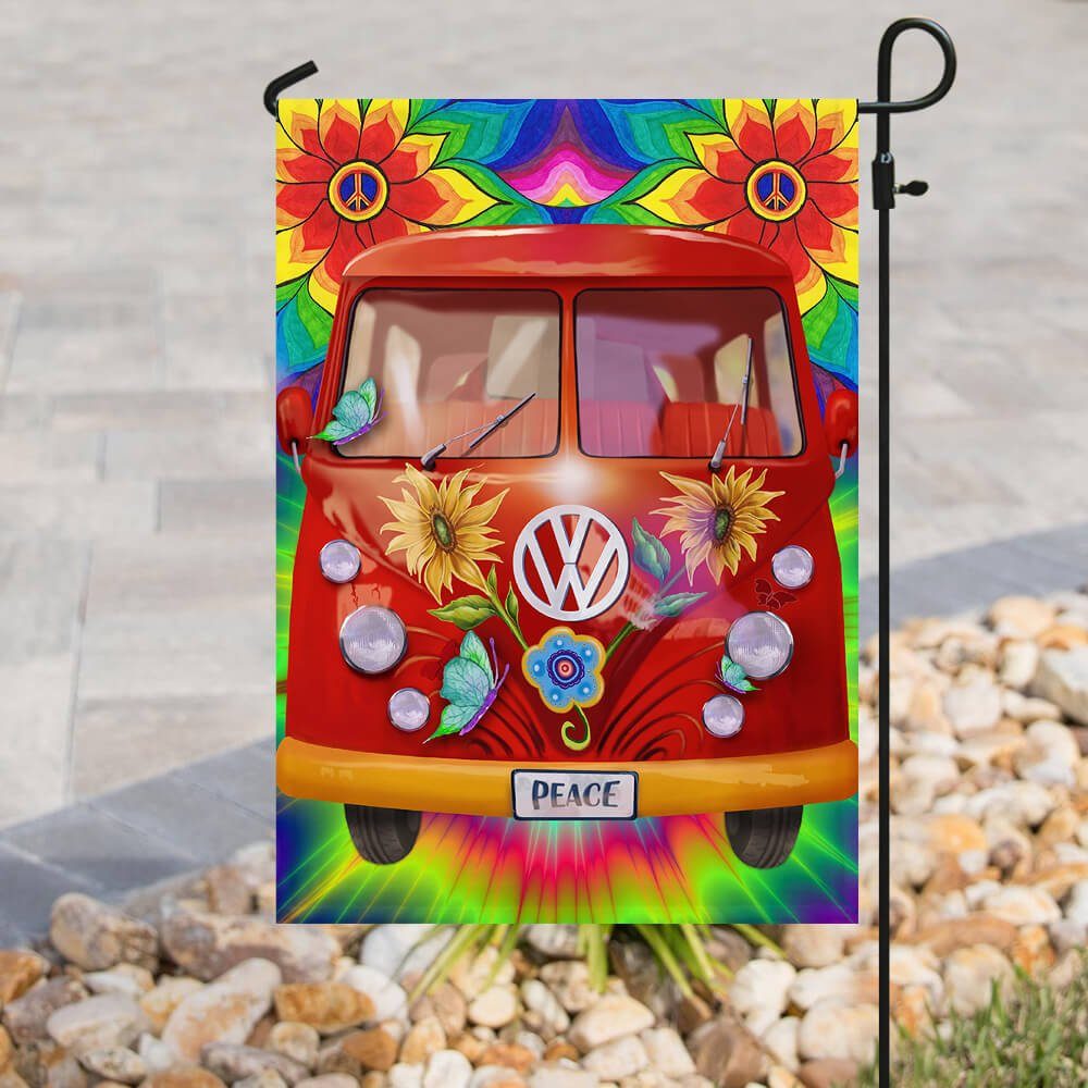Peace Hippie Vans Flag – Flagwix