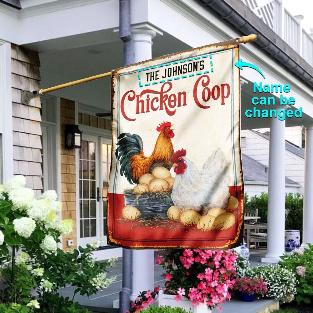 Personalized Chicken Coop Flag - Flagwix