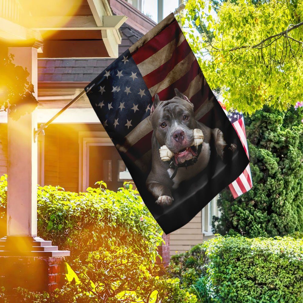 Pitbull American Flag - Flagwix
