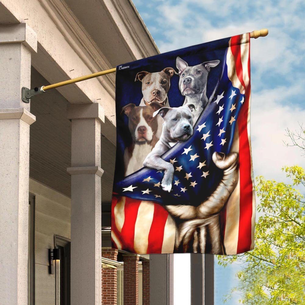 Pitbull Dogs Flag - Flagwix