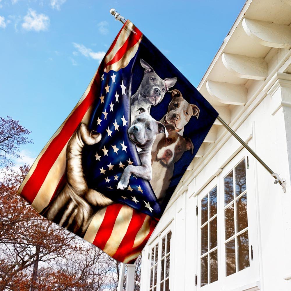 Pitbull Dogs Flag - Flagwix