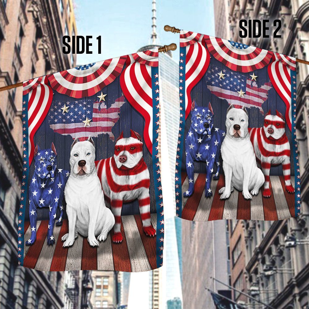 Pitbull Flag Happy 4th Of July BNN237F - Flagwix