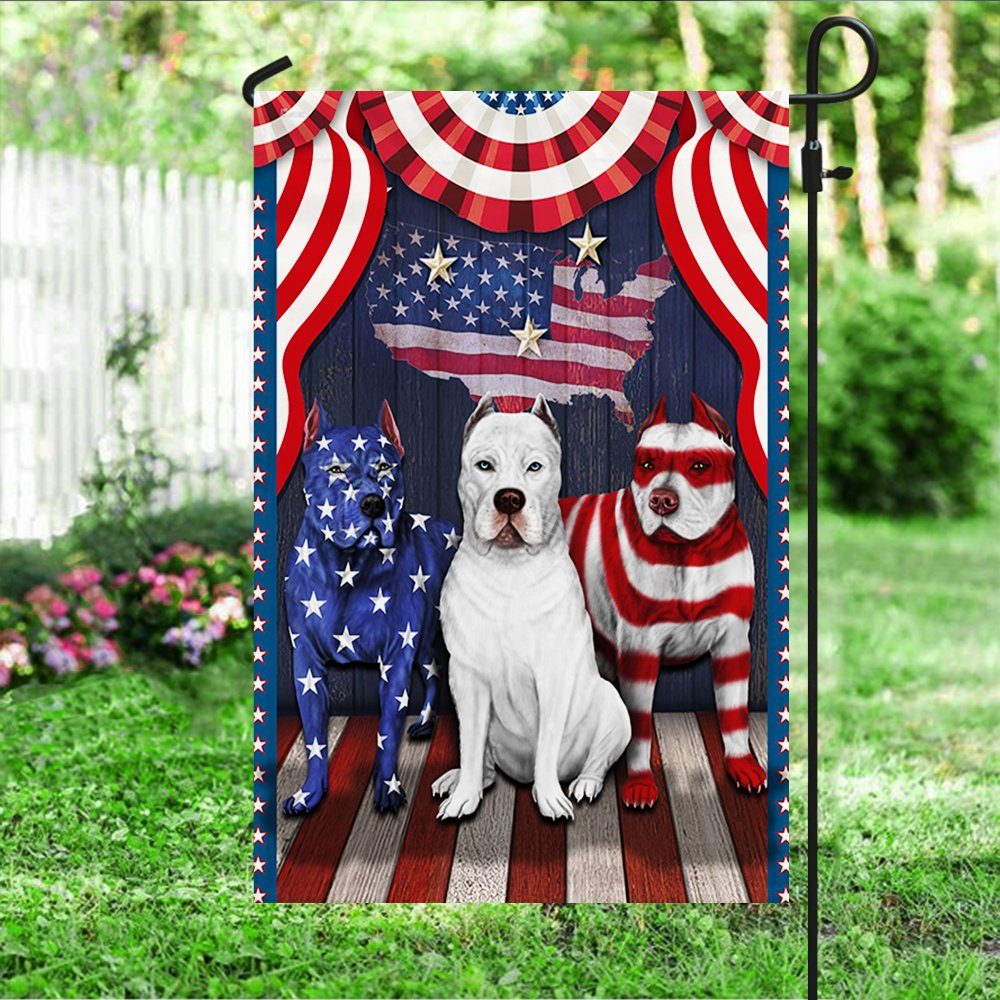 Pitbull Flag Happy 4th Of July BNN237F - Flagwix