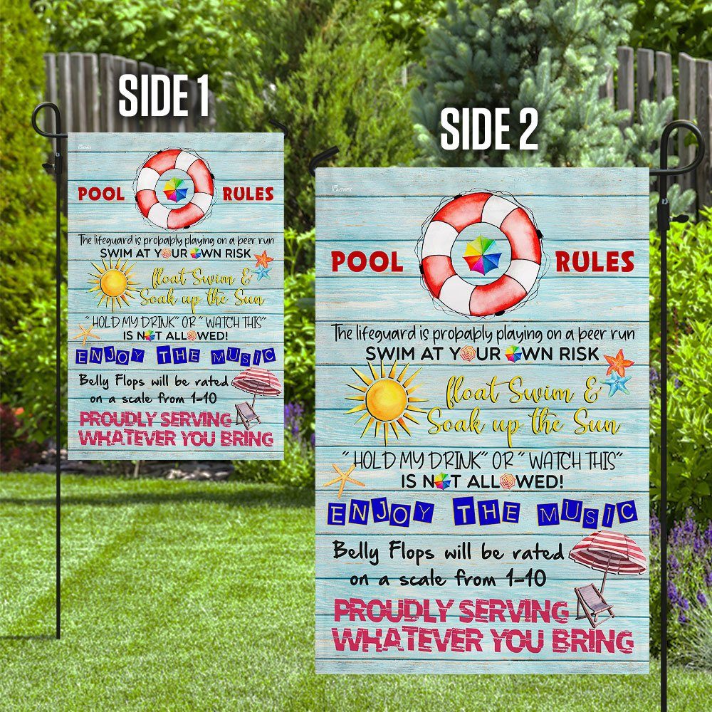 Pool Rules Flag - Flagwix