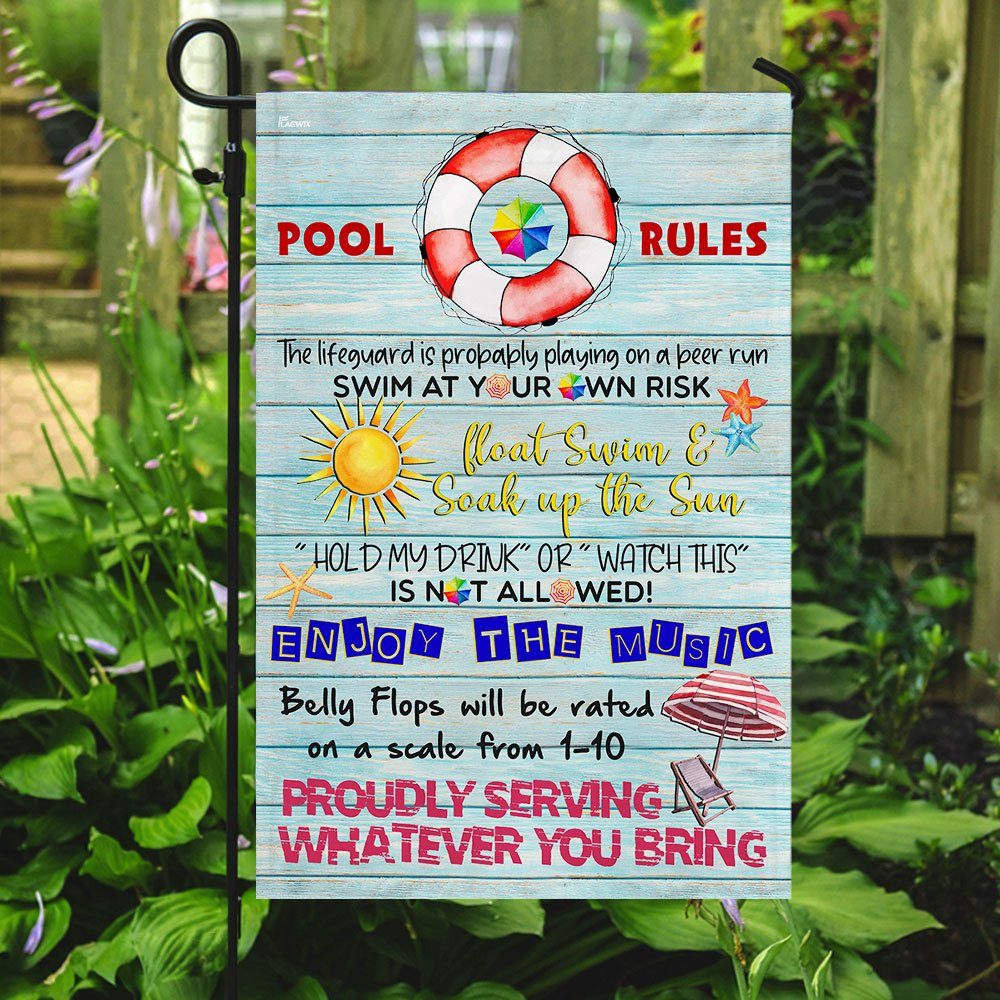 Pool Rules Flag - Flagwix