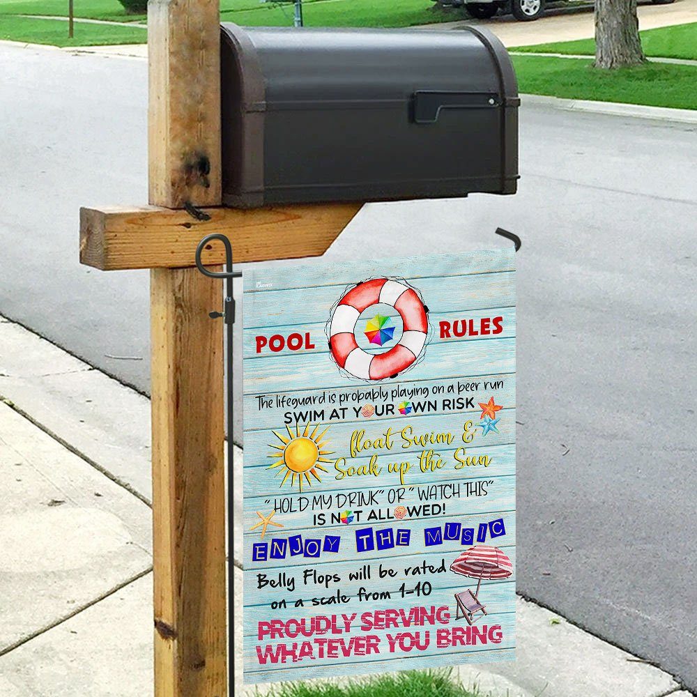 Pool Rules Flag - Flagwix