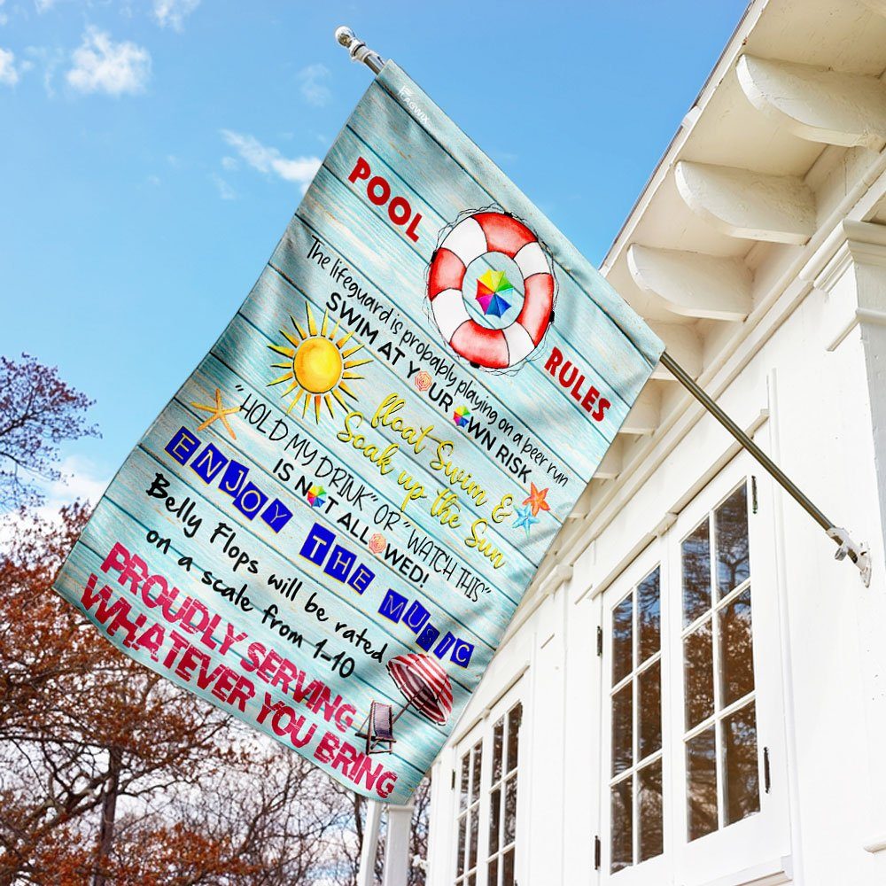 Pool Rules Flag - Flagwix