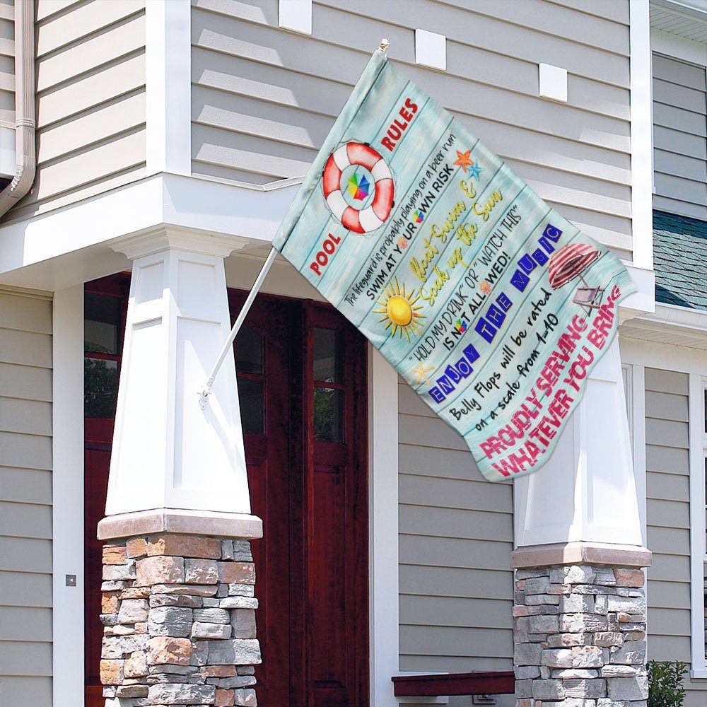Pool Rules Flag - Flagwix
