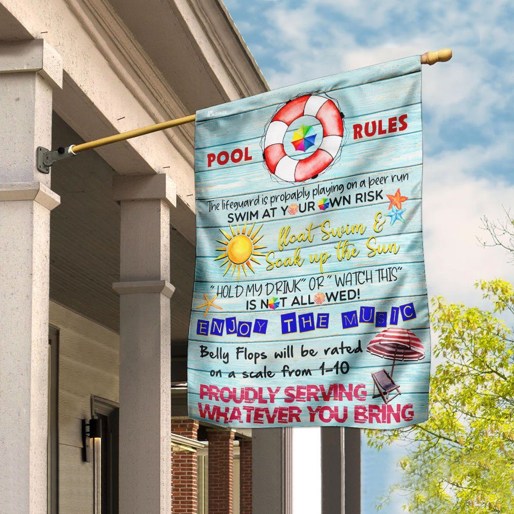 Pool Rules Flag - Flagwix