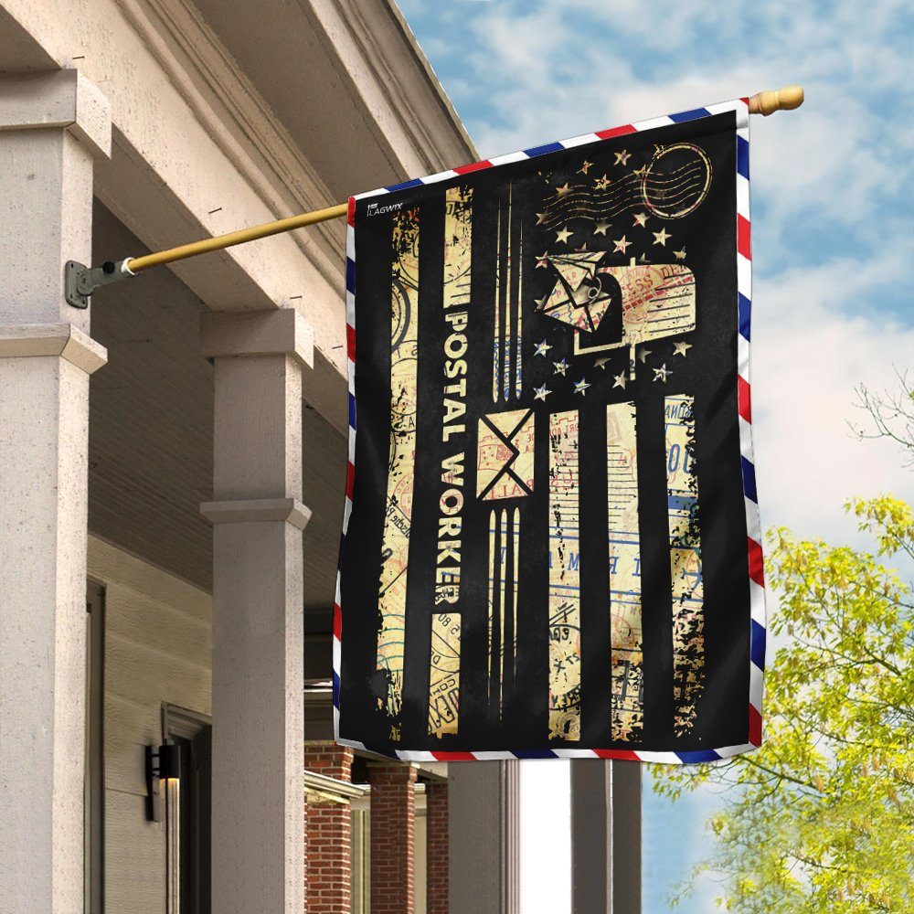 Postal Worker Vintage Stamp Flag – Flagwix