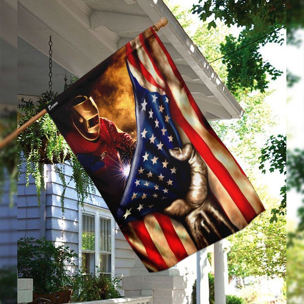 Proud American Welder Flag - Flagwix