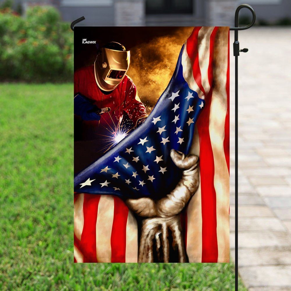 Proud American Welder Flag - Flagwix