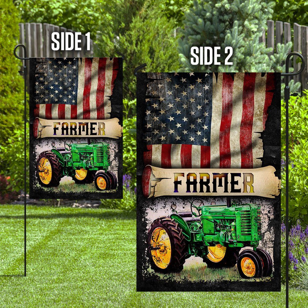 Proud Farmer Tractor Flag QNK270F - Flagwix