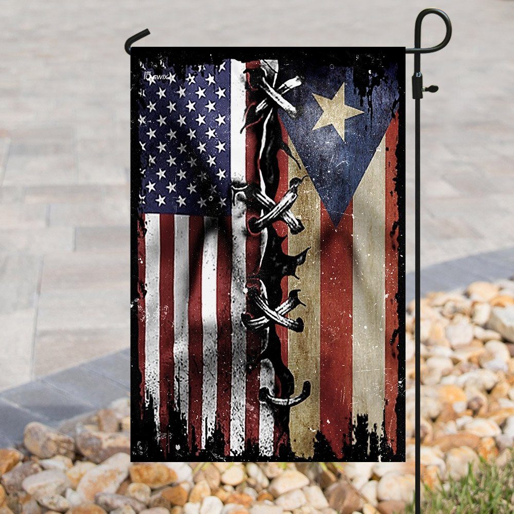 Puerto Rico American Flag - Flagwix