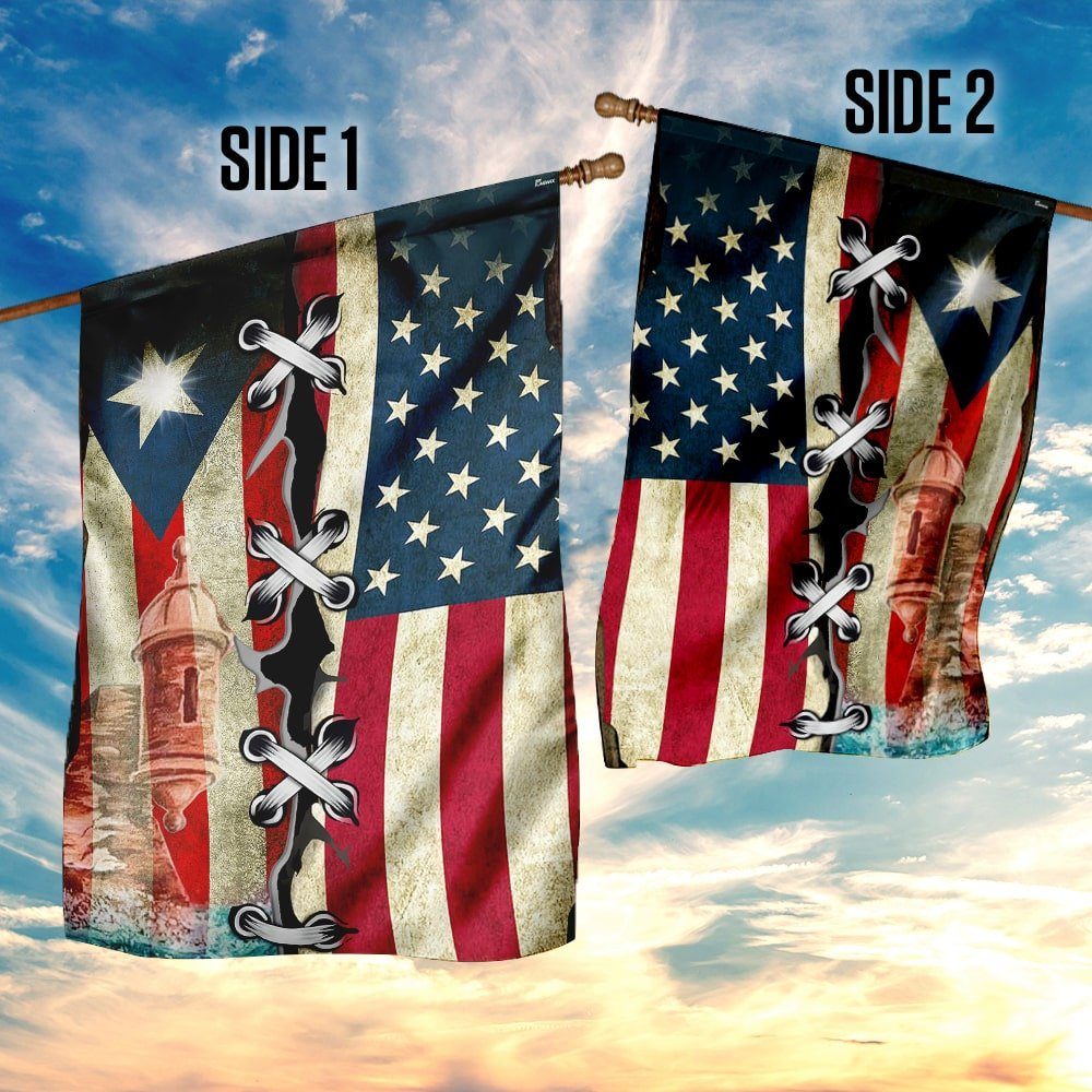 Puerto Rico American Flag - Flagwix