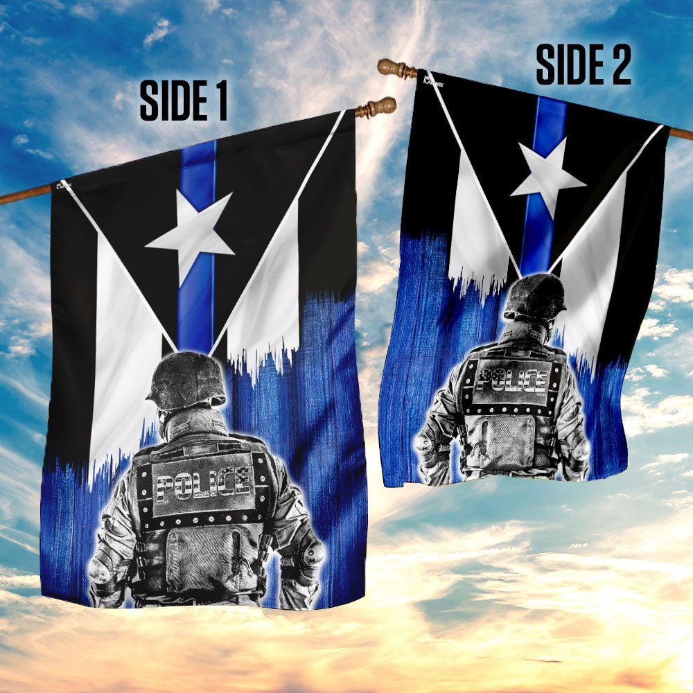 Puerto Rico Blue Line Flag – Flagwix