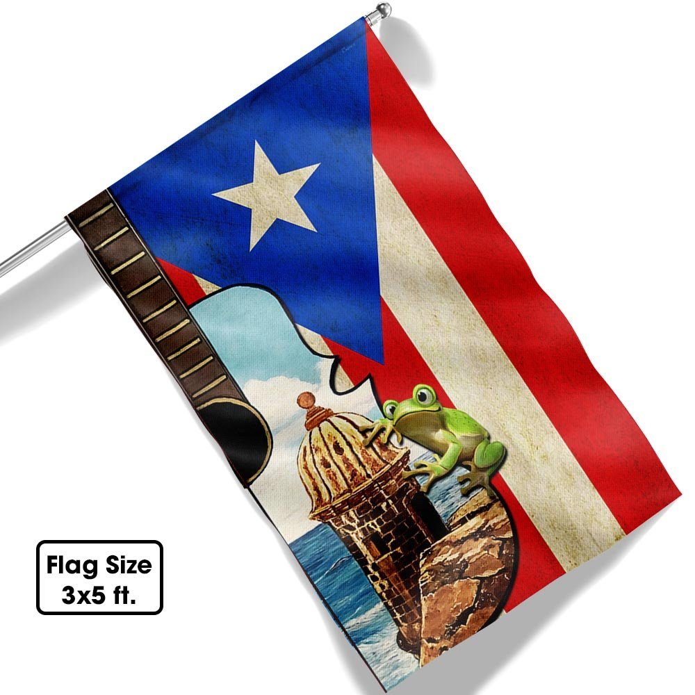 Puerto Rico Flag El Morro Castle Coqui BNN735F – Flagwix