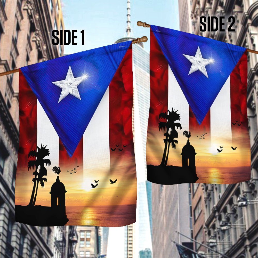 Puerto Rico Flag Puerto Rico Scenery Flag LNT273F – Flagwix