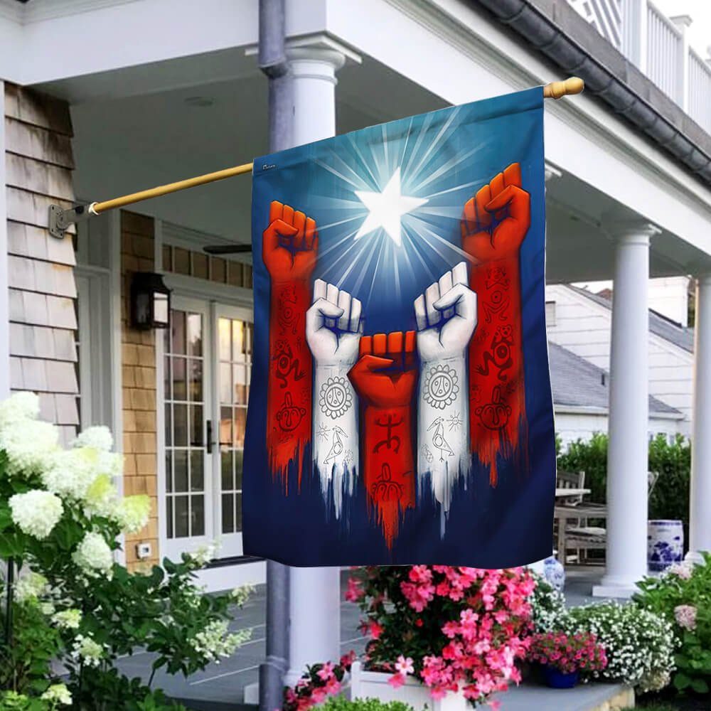 Puerto Rico Flag Together NNT147F - Flagwix