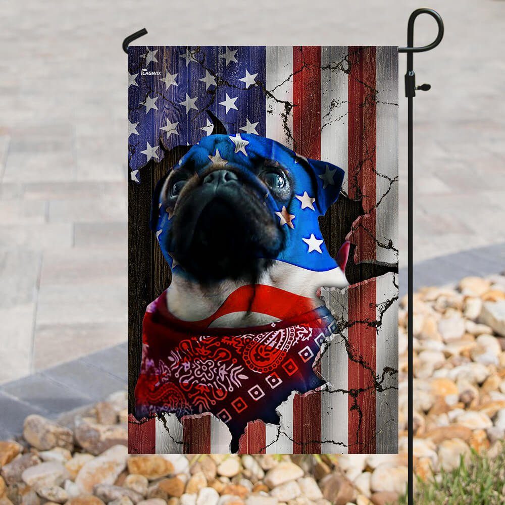 Pug American Flag - Flagwix
