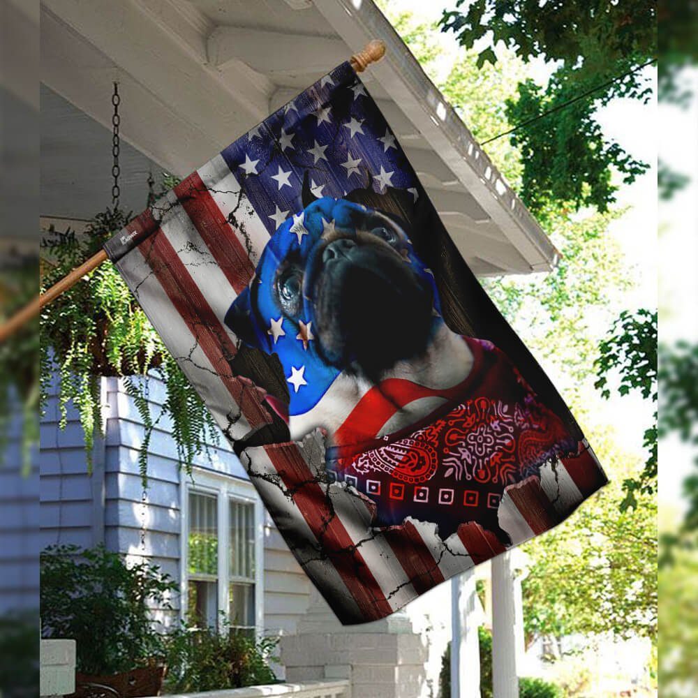 Pug American Flag - Flagwix