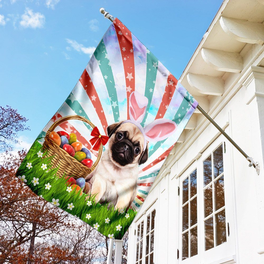 Pug Easter American Flag - Flagwix