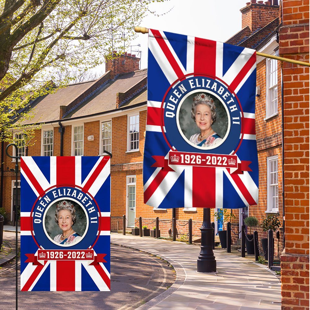 Queen Elizabeth II 1926-2022 UK Flag TQN487F - Flagwix