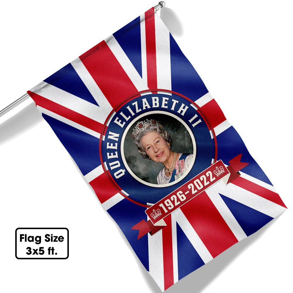 Queen Elizabeth II 1926-2022 UK Flag TQN487F - Flagwix