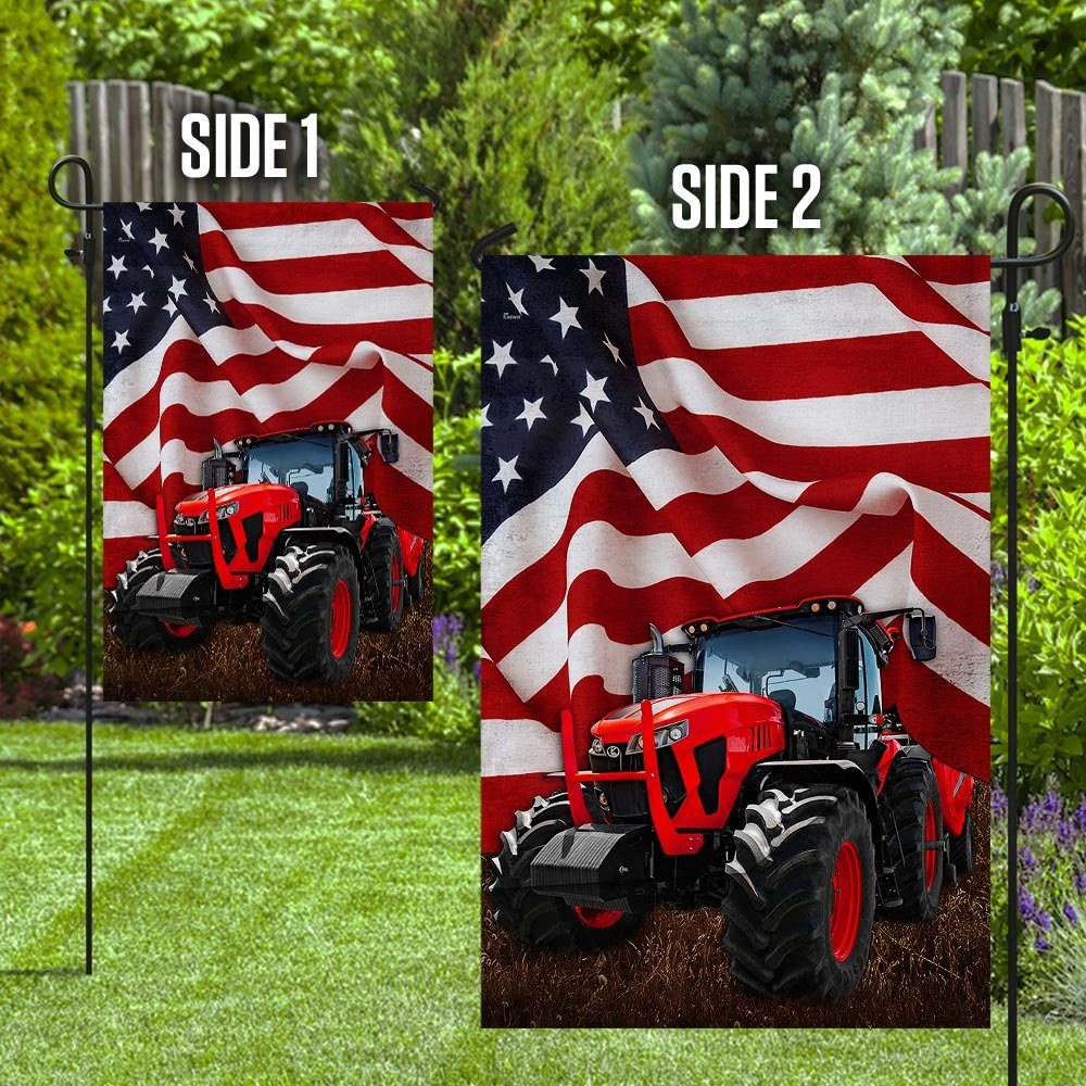 Red Tractor American Flag – Flagwix