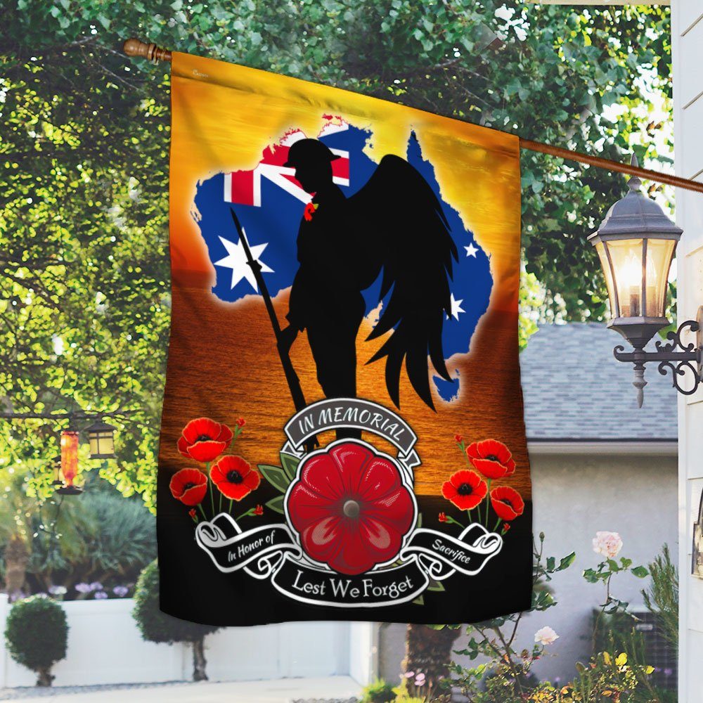 Remembrance Australian Flag In Honor Of Sacrifice – Lest We Forget ...